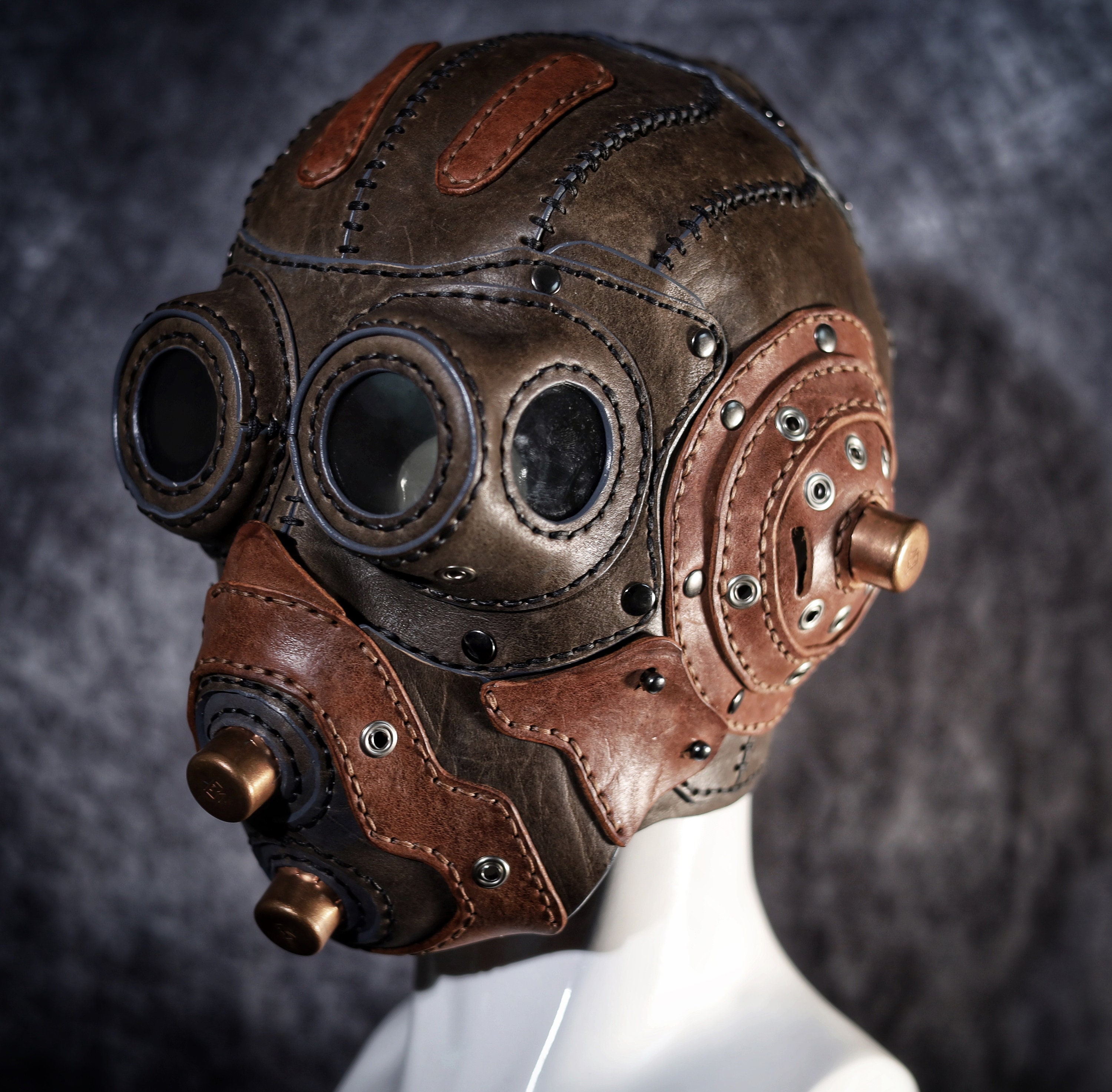 Leather Steampunk Mask - Etsy