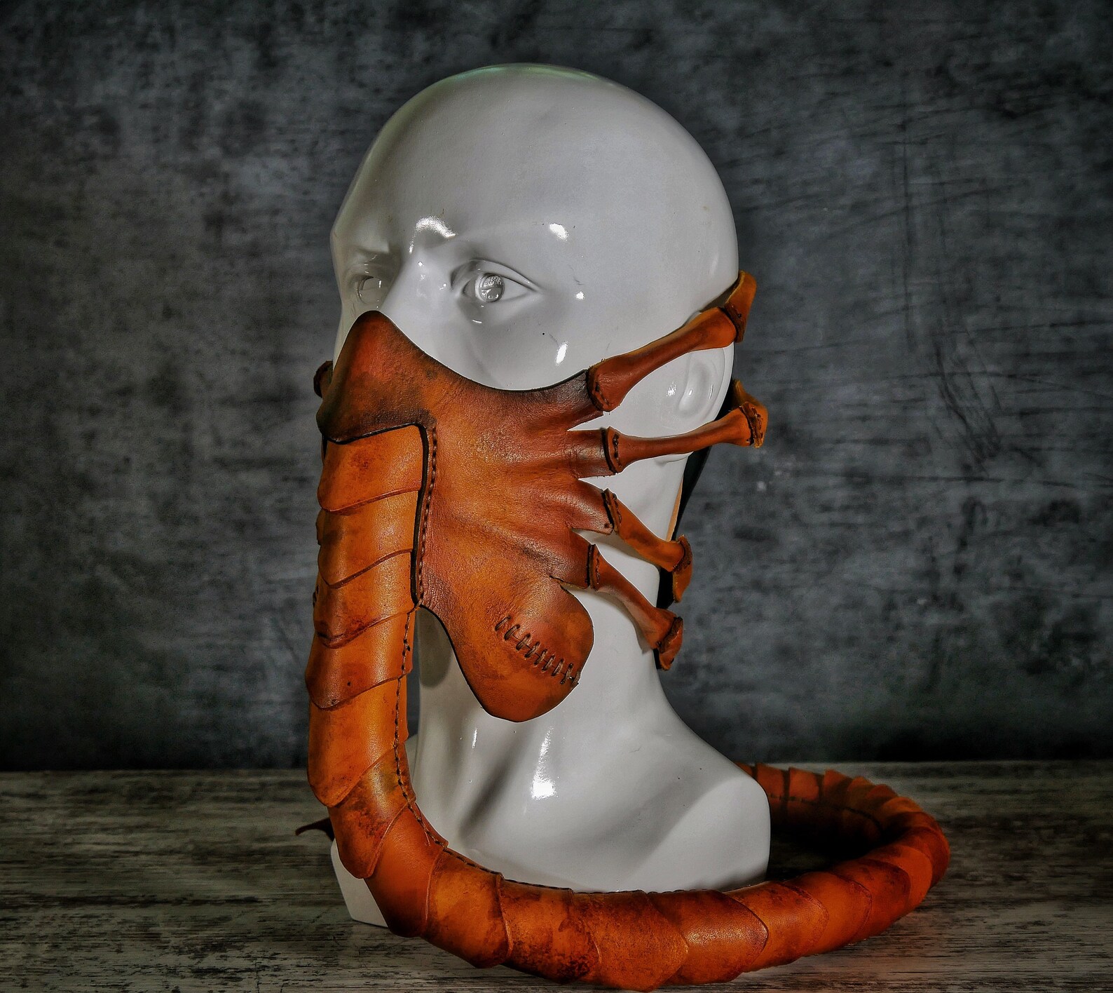 Alien Facehugger Leather Mask | Alien Mask | Alien Cosplay - Etsy