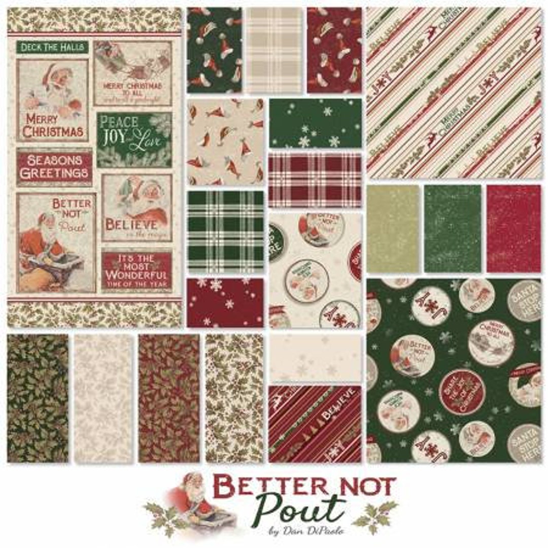 Better Not Pout Fat Quarter Bundle by Dan Dipaolo for Clothworks - Etsy