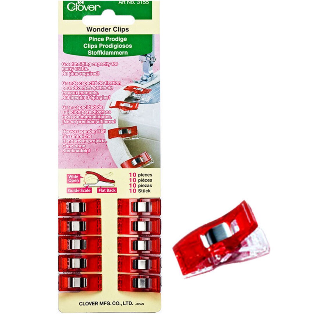 Wonder Clips 10ct Red - Etsy