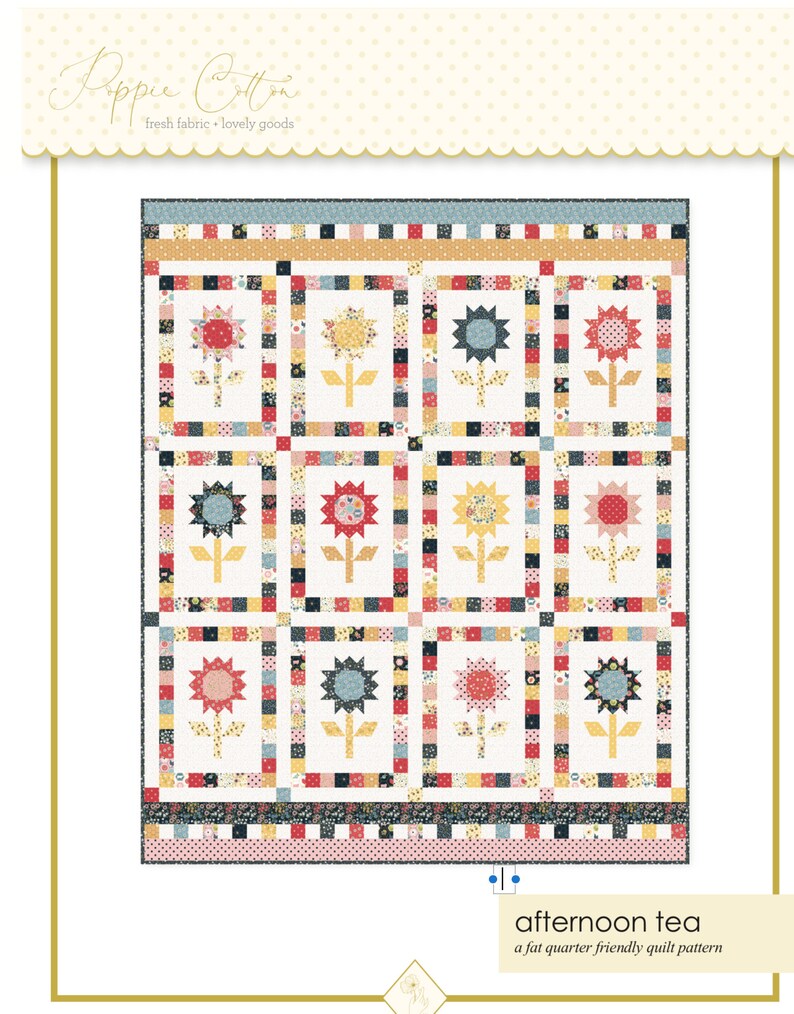 Afternoon Tea Pattern by Poppie Cotton - Etsy