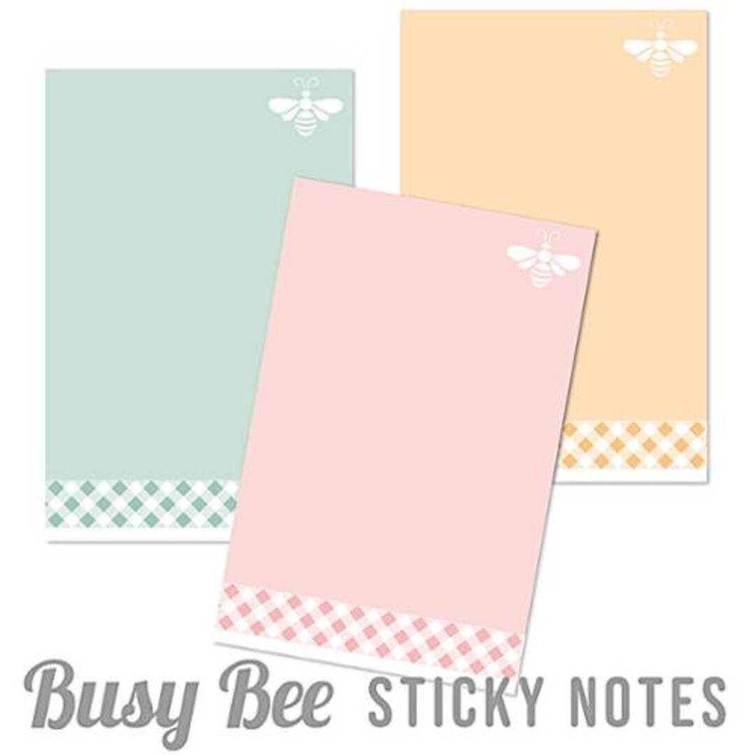 Busy Bee Sticky Notes by Its Sew Emma - Etsy