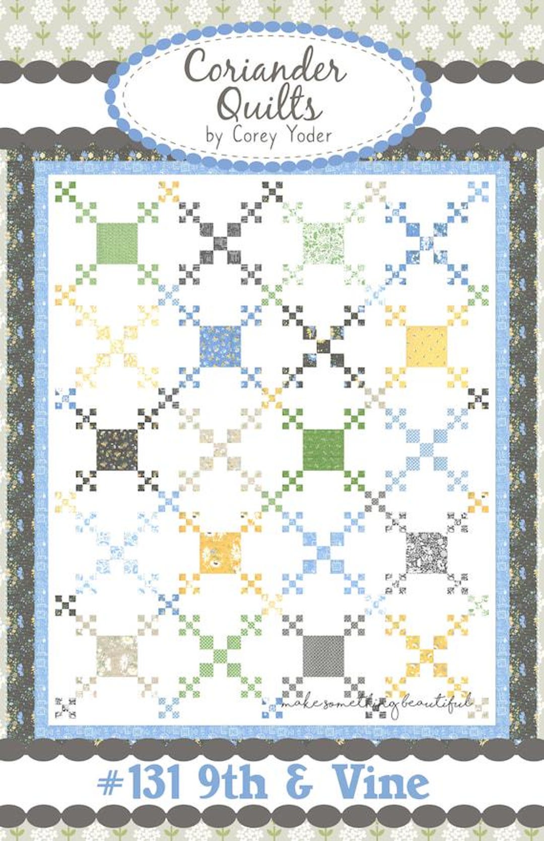 9th & Vine Pattern by Corey Yoder for Coriander Quilts - Etsy