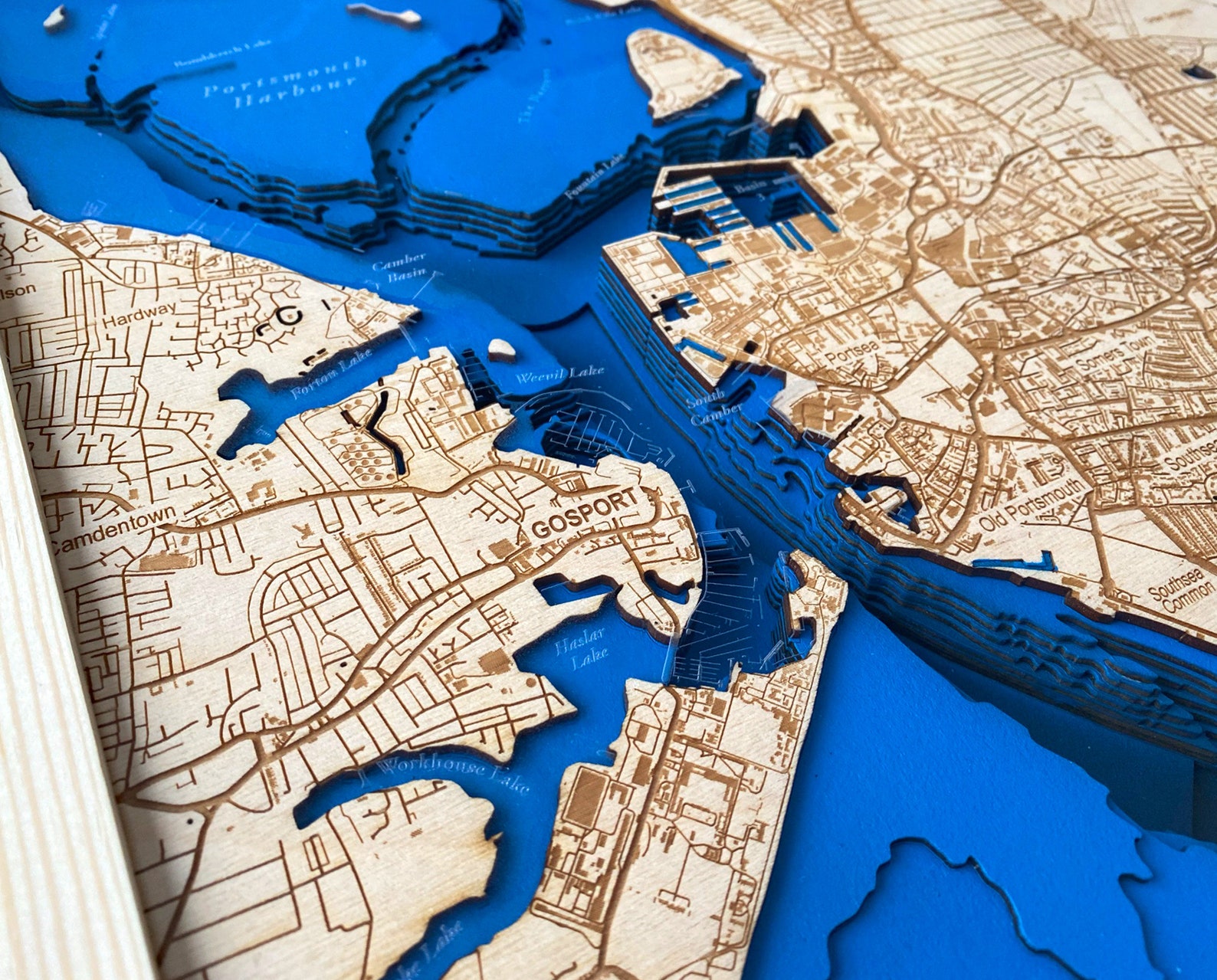 Portsmouth 50 Cm / 196 3D Bathymetry-topographic / - Etsy