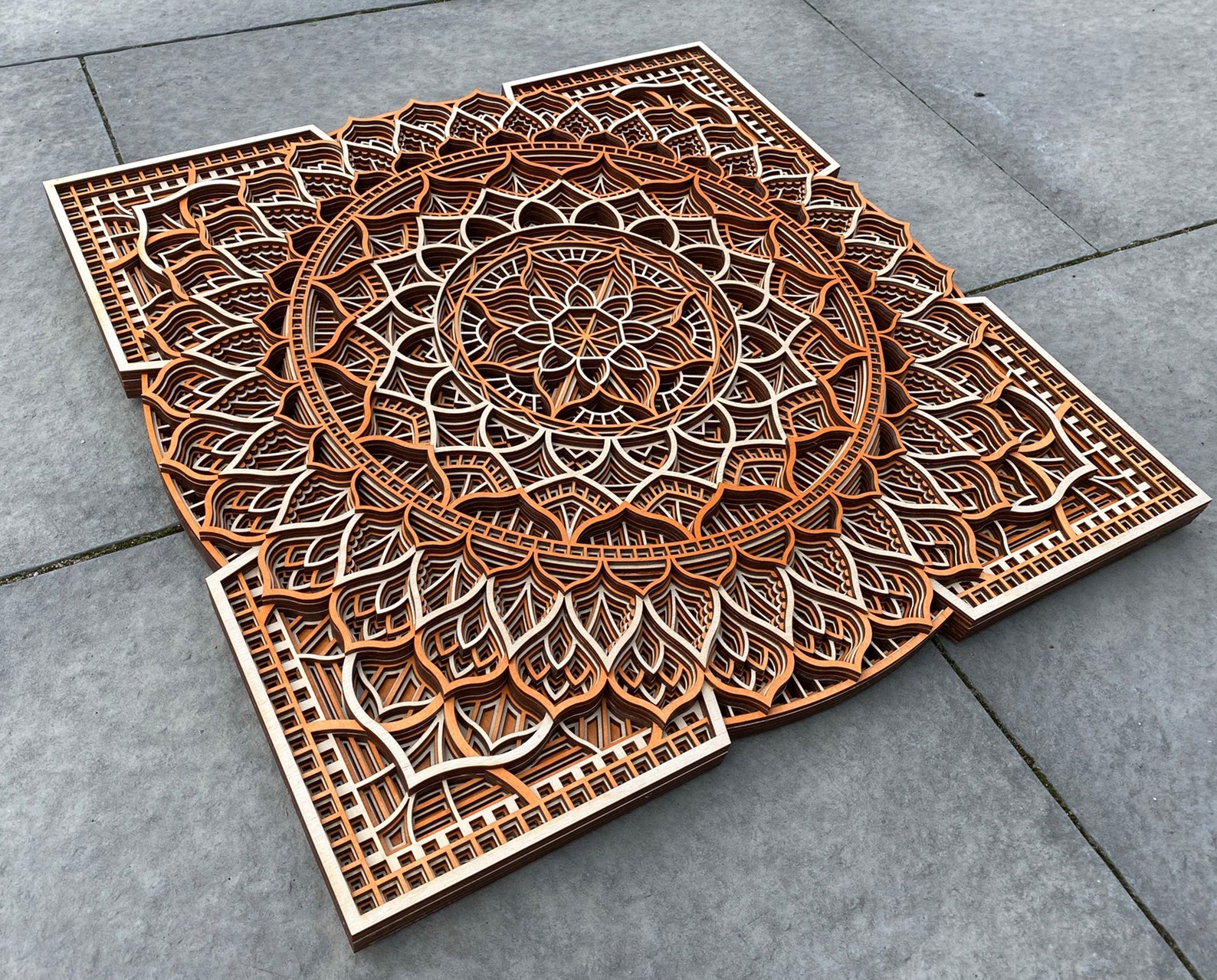 Mandala Wall Art Decor Morocco Ethnic Indian Wood Wall - Etsy