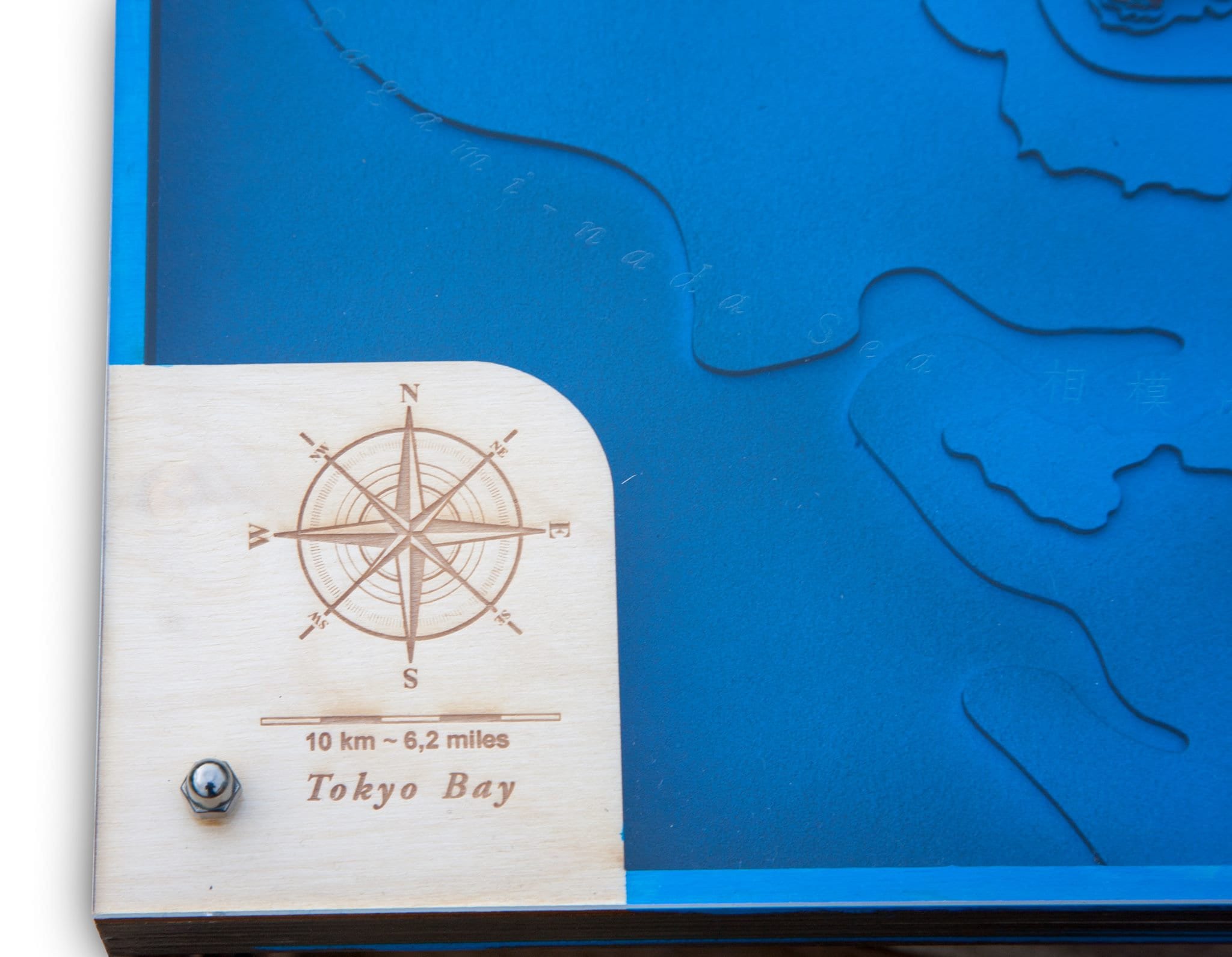 Tokyo Bay 東京湾 16x 16 3D Bathymetry-topographic / | Etsy