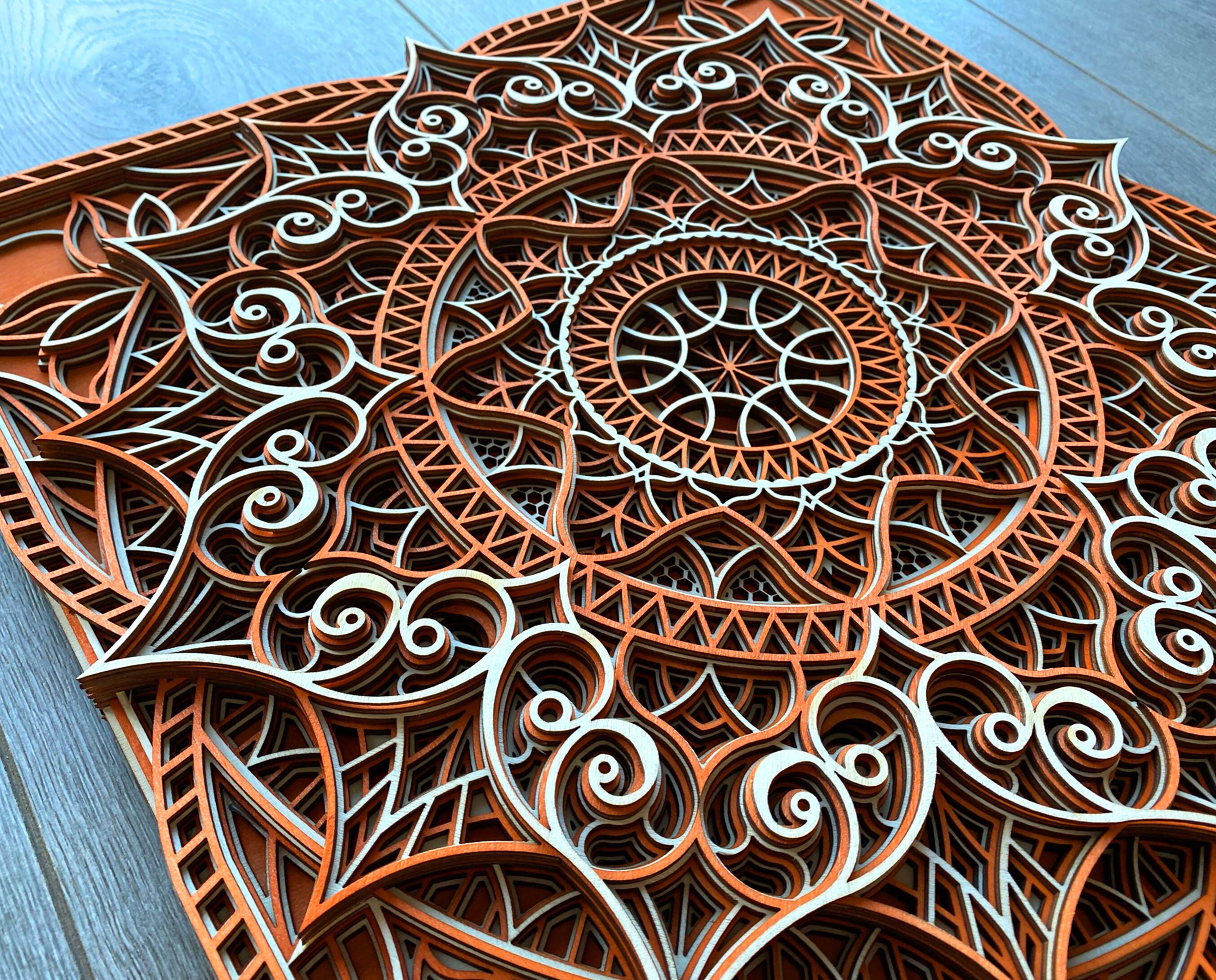 Mandala Wall Art Decor Morocco Ethnic Indian Wood Wall - Etsy
