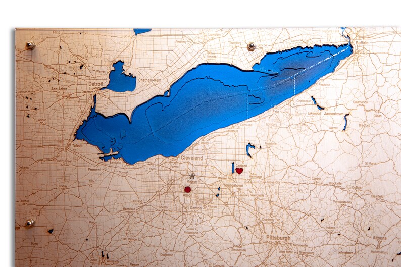 East Coast & Lake Erie United States Map 20x 32 - Etsy