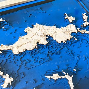 Handcrafted BVI Nautical Chart - British Virgin Islands 3D Wood Map - Etsy