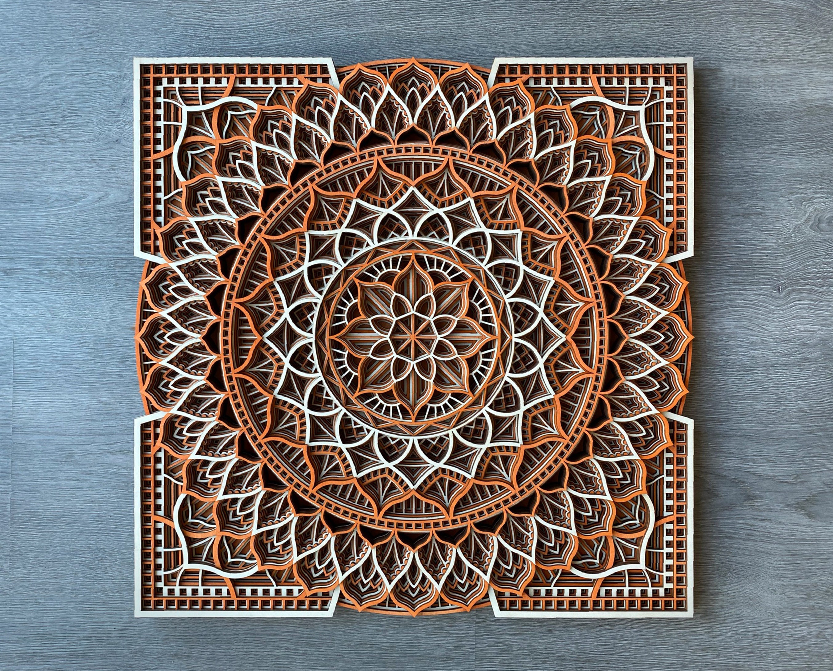 Mandala Wall Art Decor Morocco Ethnic Indian Wood Wall - Etsy