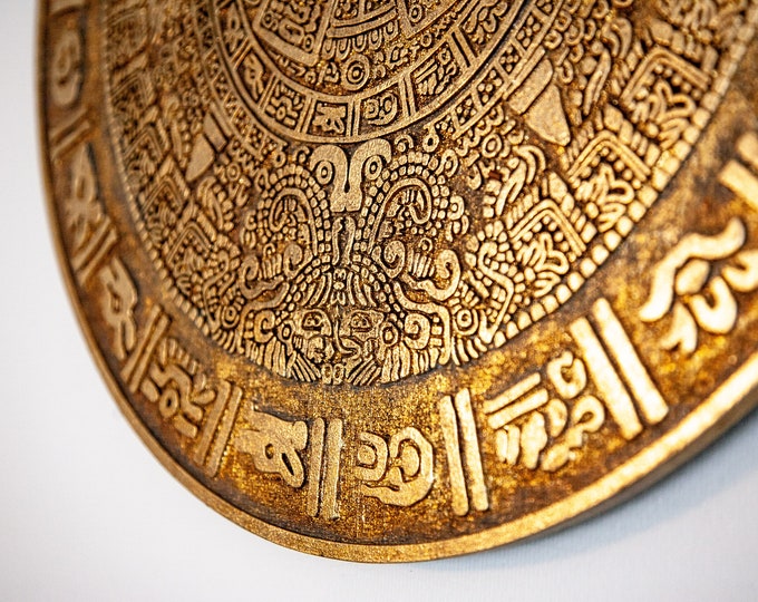 Peruvian Hand Carved Inca Calendar // Caliza Stone // Snake Border ...