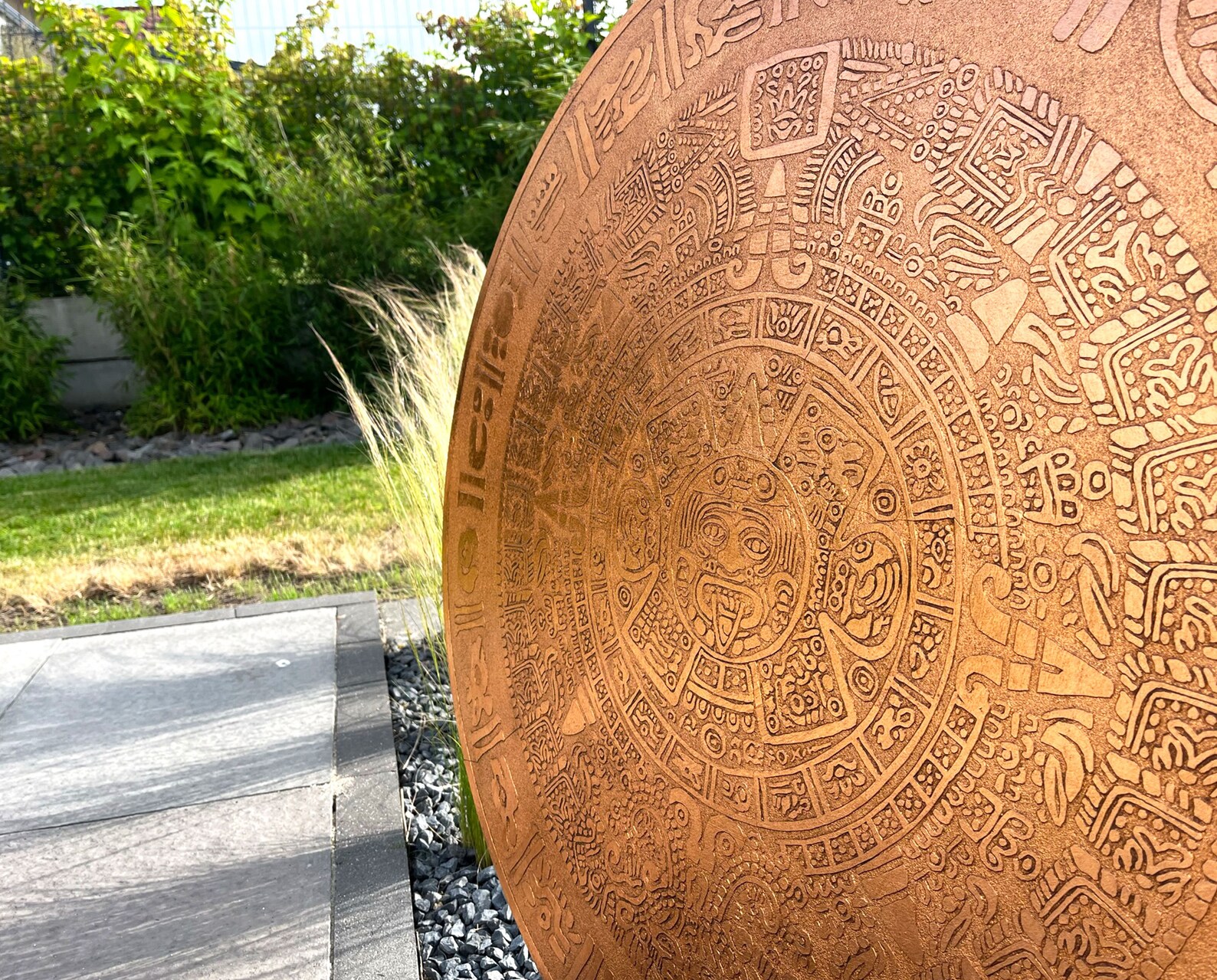Mayan Empire Calendar Real Copper Ancient Piedra Del Sol - Etsy