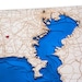 Tokyo Bay 東京湾 16x 16, 3D Bathymetry-topographic / Wood Sea Art Map - Etsy