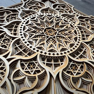 Mandala 12H SHIPPING , Wall Art, Decor, Morocco, Ethnic, Indian, Wood ...
