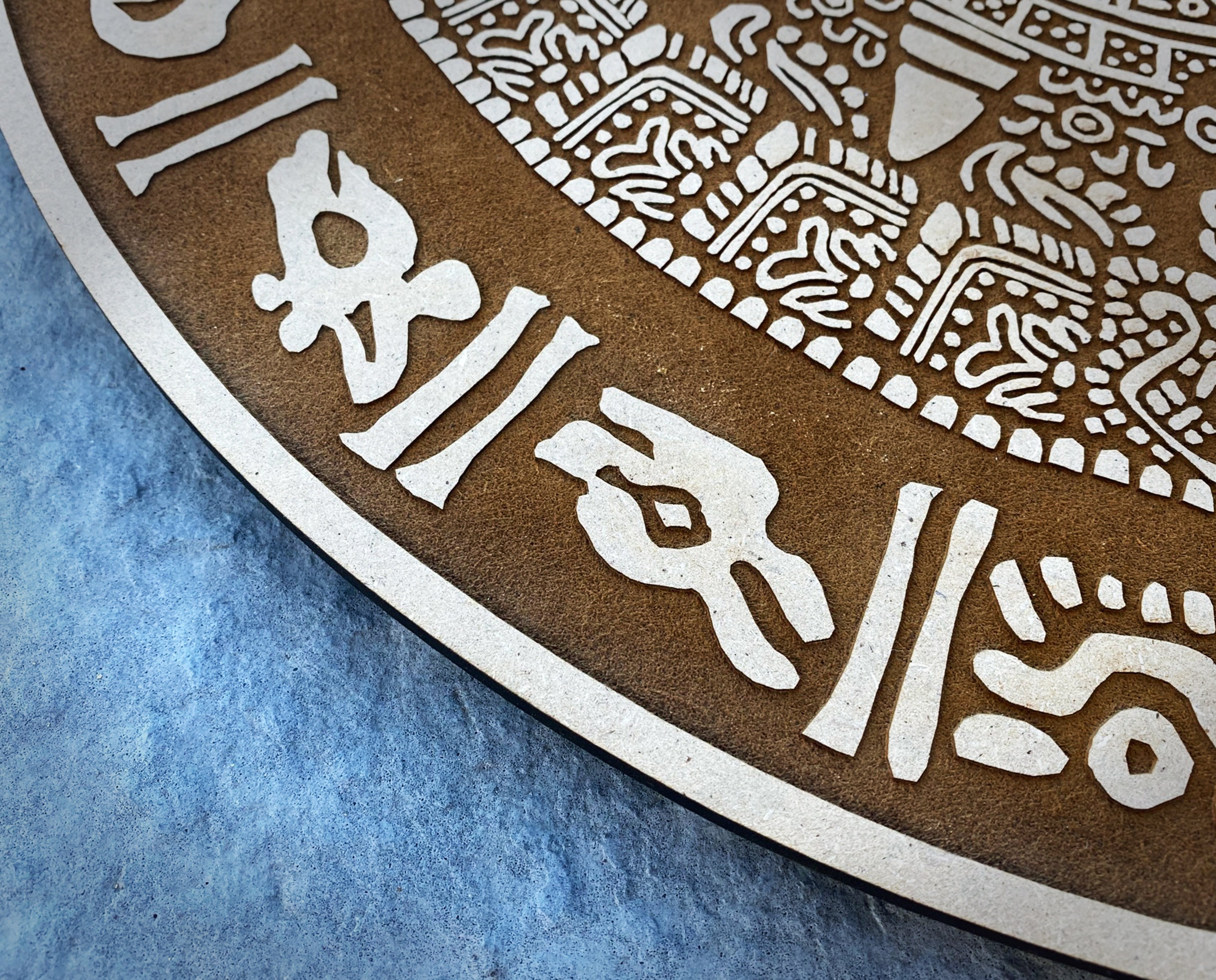 Ethnic Mayan Empire MDF Calendar Laser Cut Engraved Piedra - Etsy