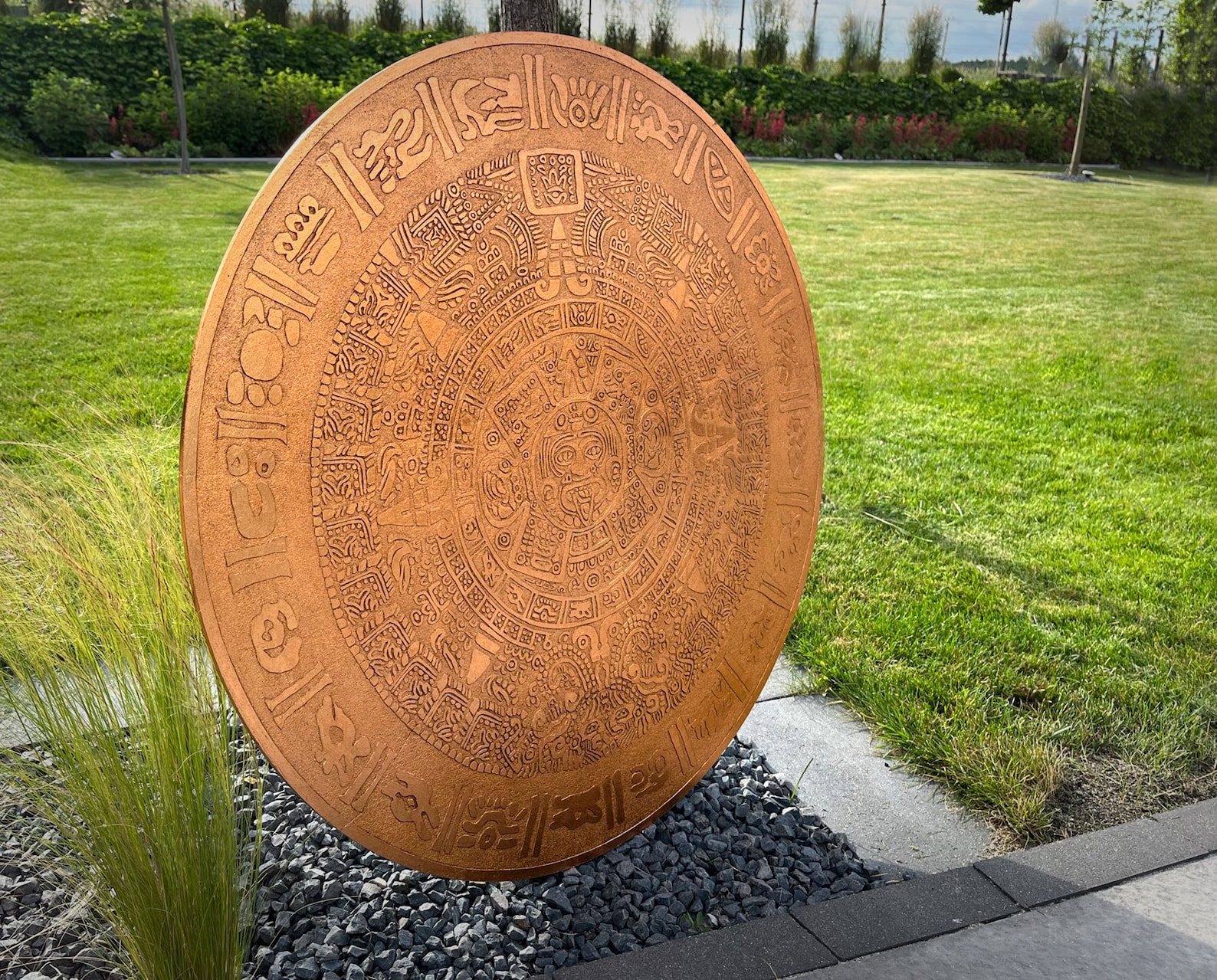 Mayan Empire Calendar Real Copper Ancient Piedra Del Sol - Etsy