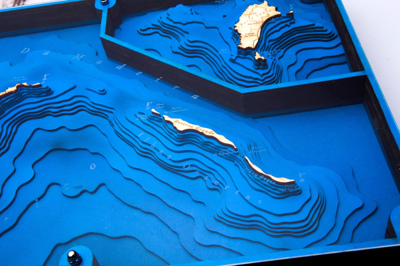 Madeira & Desertas Islands 12x 24 or 16x 32, 3D Bathymetry-topographic ...