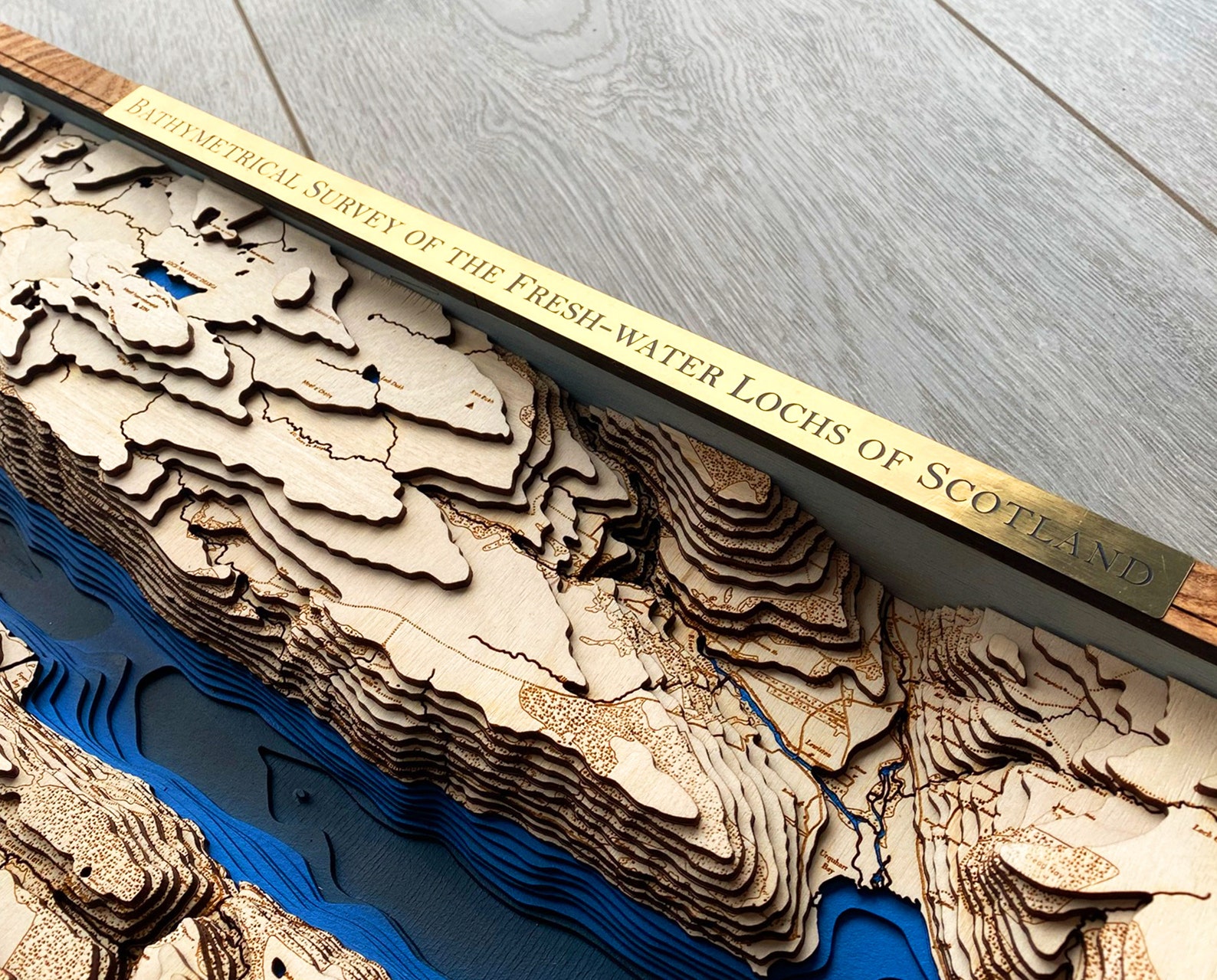 Loch Ness 3D Map / Scotland Lake 100x20 Cm 3D Bathymetry - Etsy UK