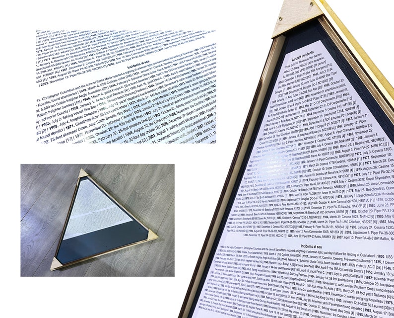 Bermuda Triangle 3D Map / 3D Bathymetry-topographic / Wood Sea | Etsy