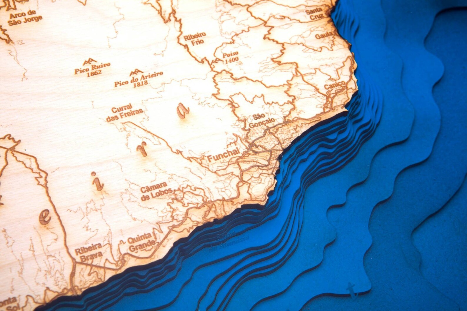 Madeira & Desertas Islands 12x 24 or 16x 32, 3D Bathymetry-topographic ...