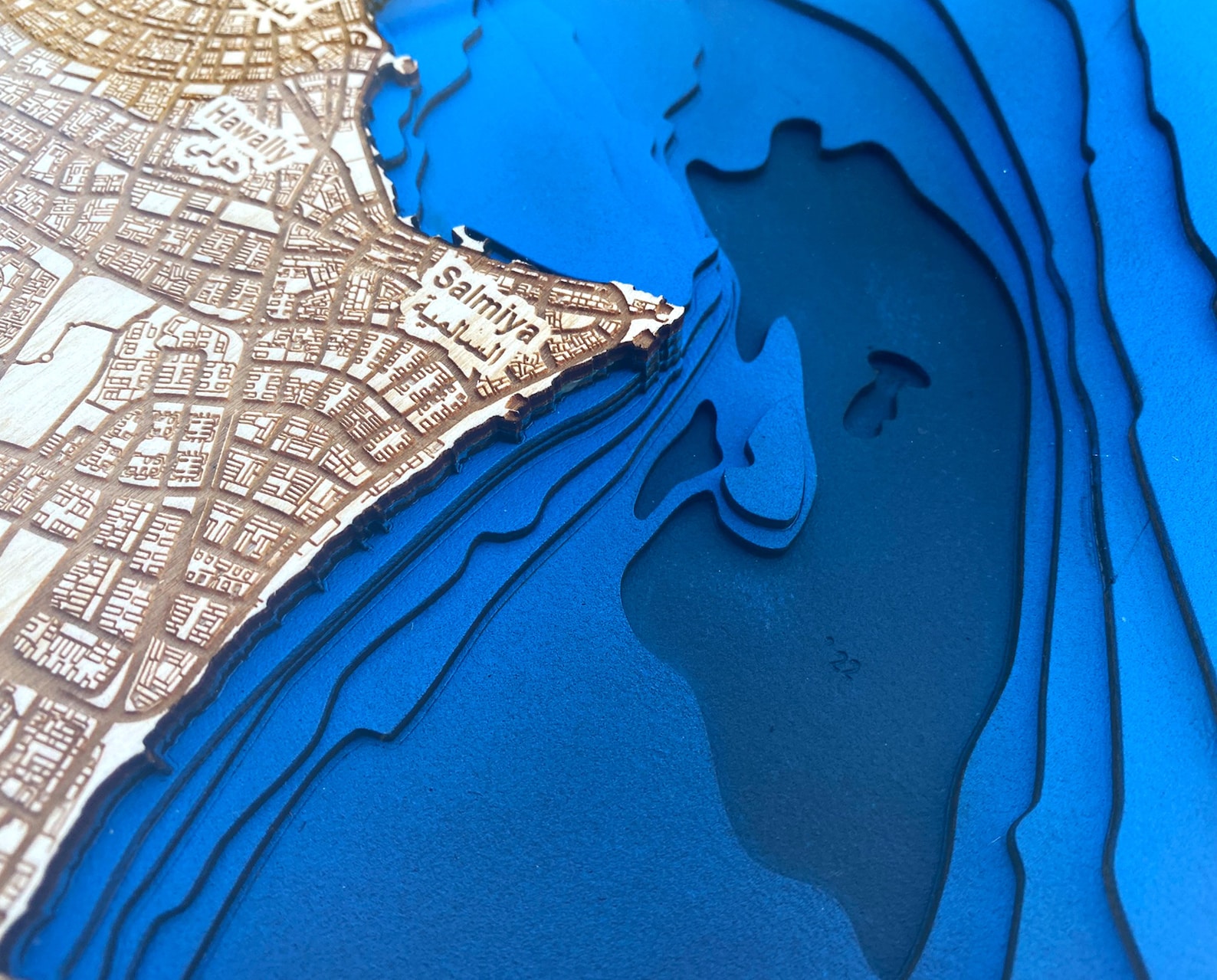 Kuwait Bay 32x 16 3D Bathymetry-topographic / - Etsy