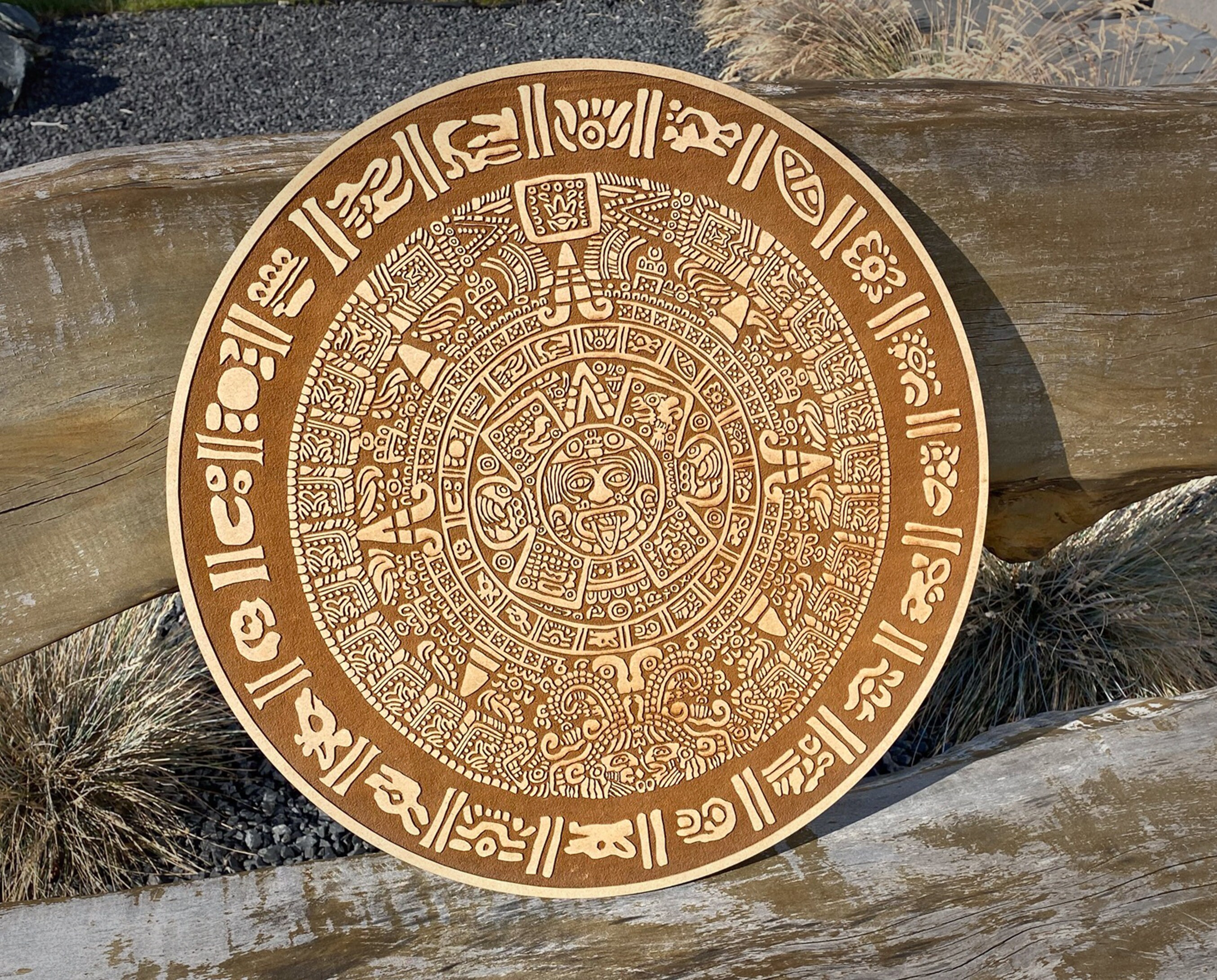 Ethnic Mayan Empire MDF Calendar Laser Cut Engraved Piedra | Etsy