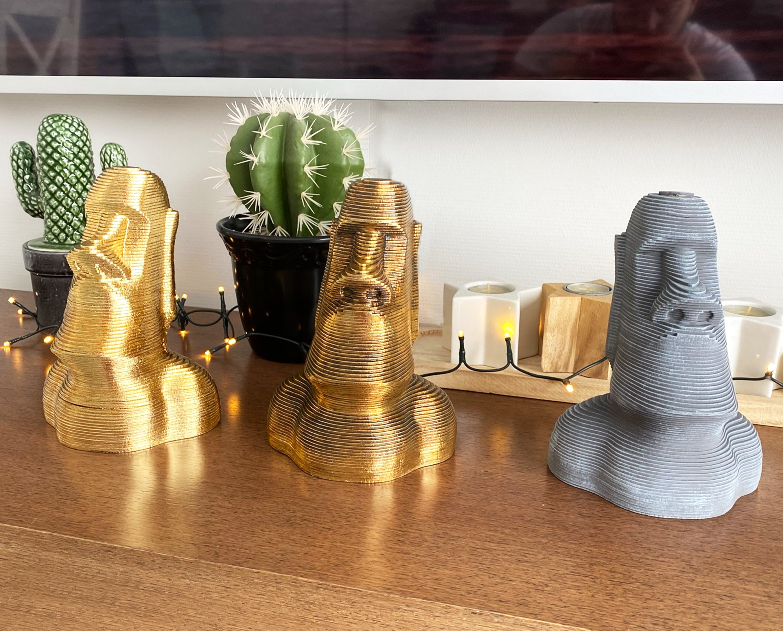 Moai Real Gold Osterinsel Statue 24K reine Gold Kopf Statue | Etsy