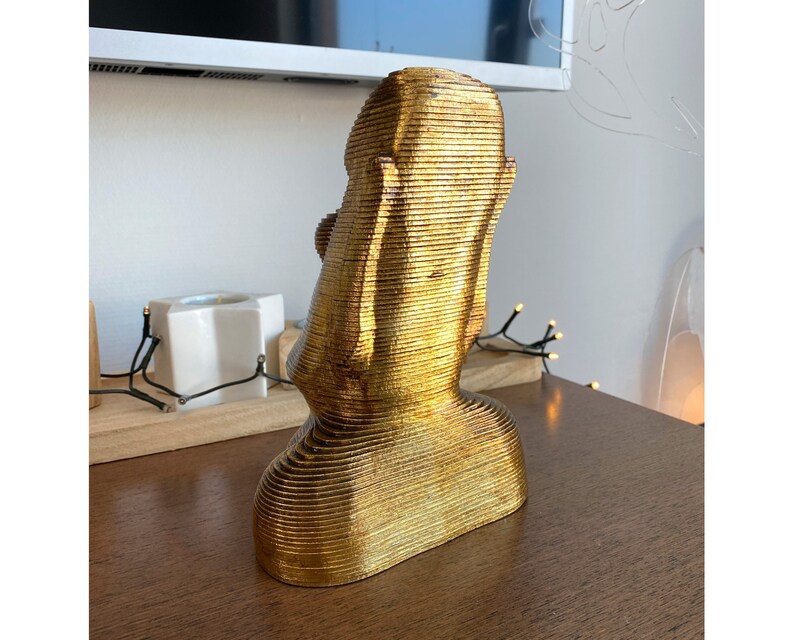 Gold Moai Easter Island Statue - Unique Home Decor (9 Inch) - Etsy