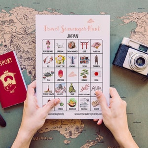 Japan Scavenger Hunt Game PRINTABLE Instant Download. Game for Kids and ...