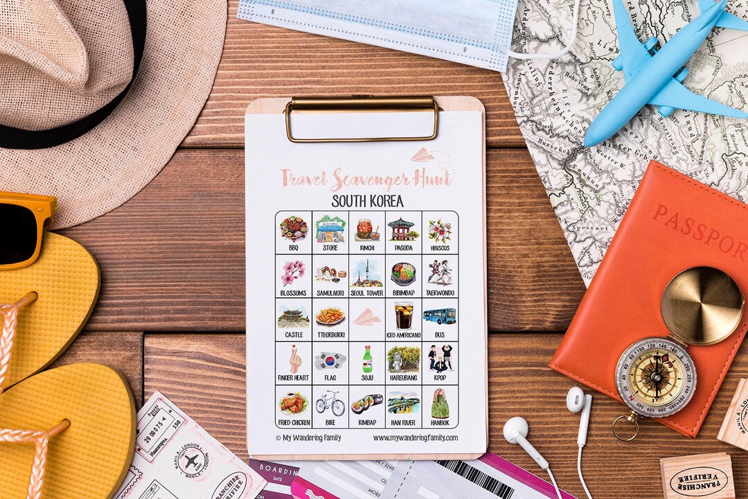 South Korea Scavenger Hunt Game PRINTABLE Instant Download. Game for ...