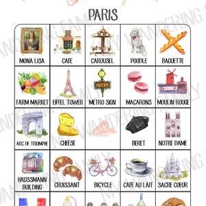 Paris Scavenger Hunt Game PRINTABLE Instant Download. Game for Kids and ...