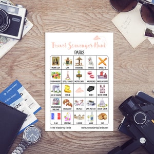Paris Scavenger Hunt Game PRINTABLE Instant Download. Game for Kids and ...