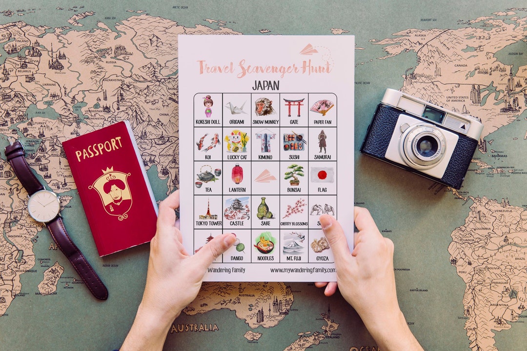 Japan Scavenger Hunt Game PRINTABLE Instant Download. Game for Kids and ...