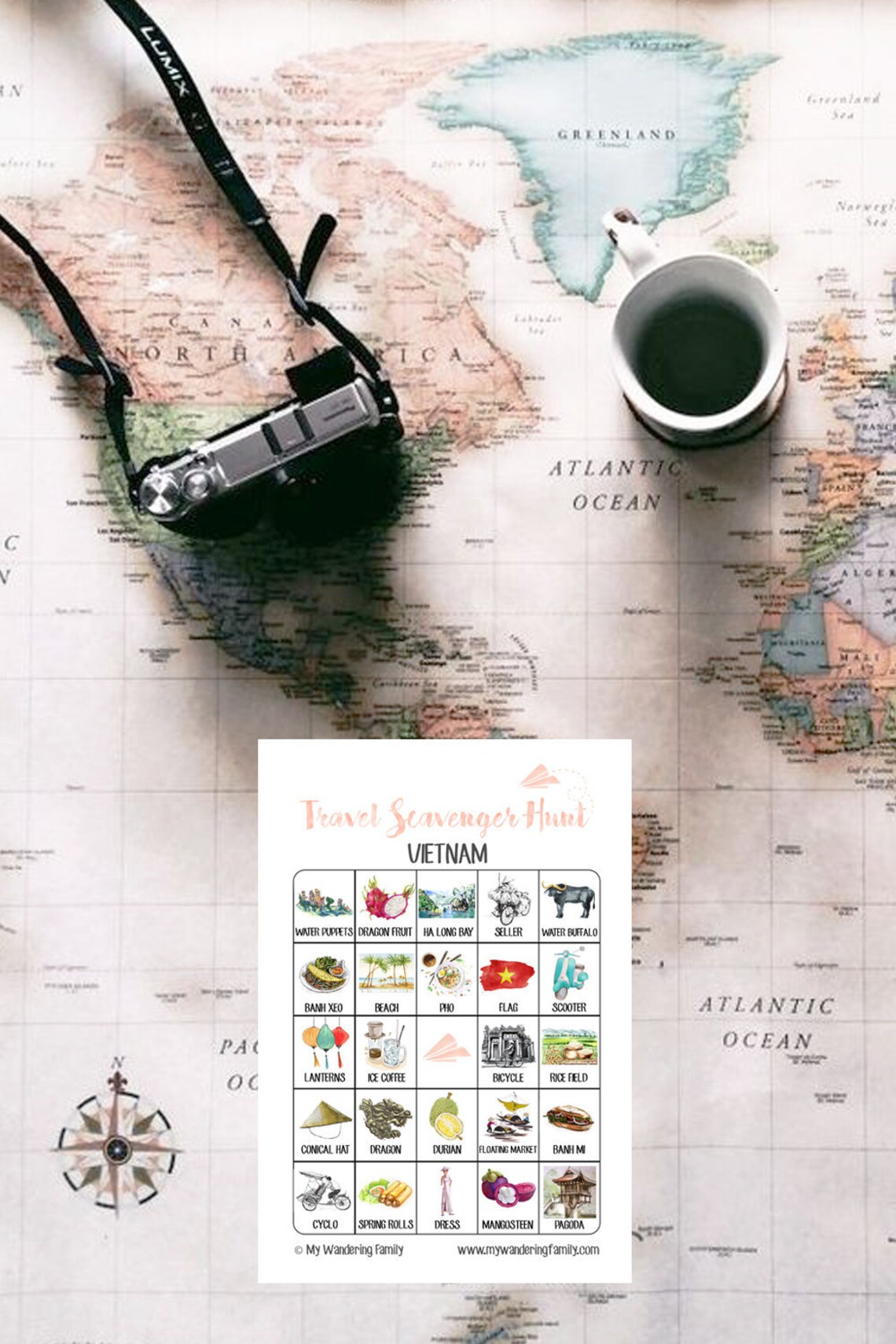 Vietnam Scavenger Hunt Game PRINTABLE Instant Download. | Etsy