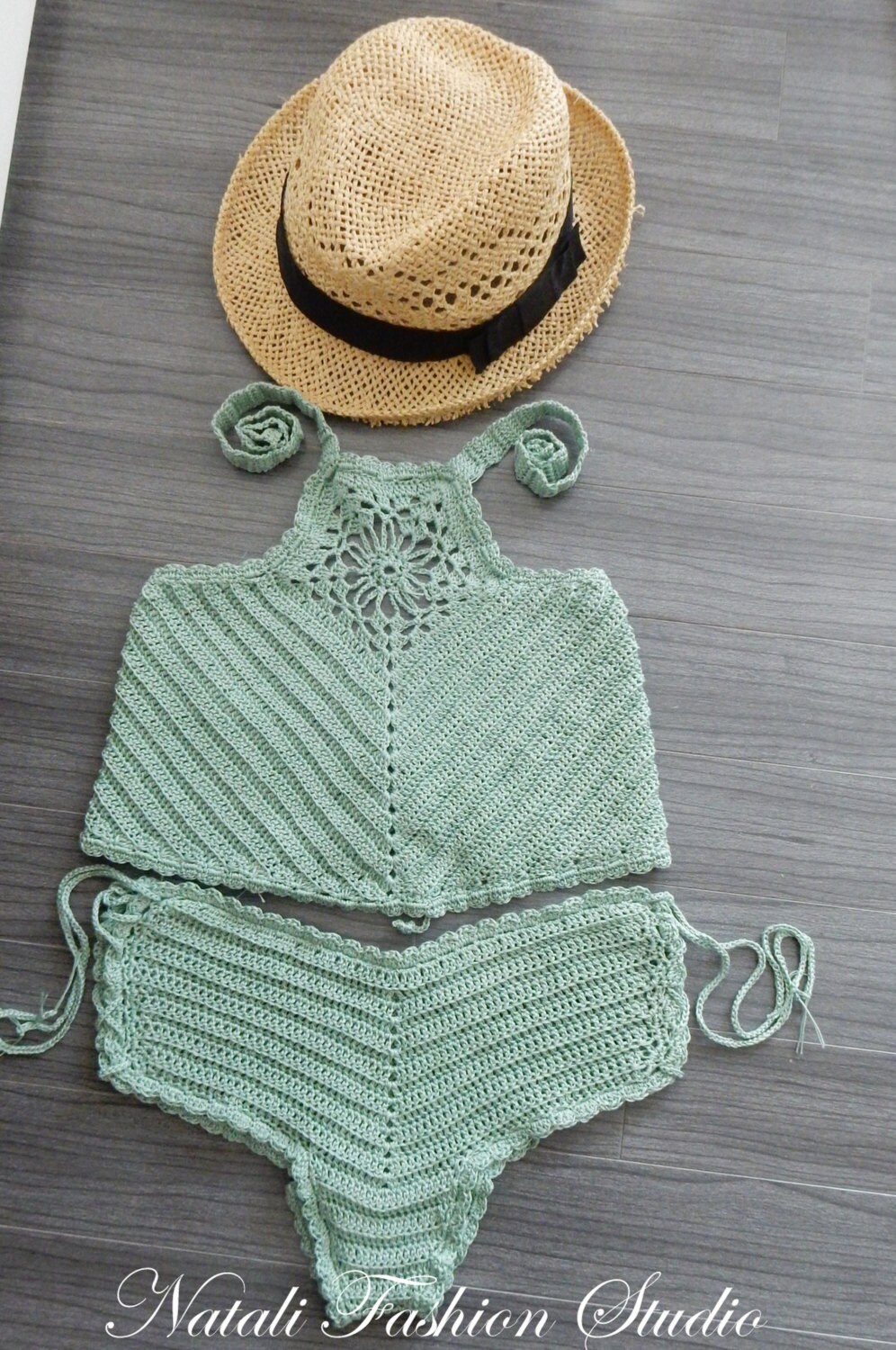 Crochet Bikini Set-top bottom Crochet Swimsuit Crochet - Etsy