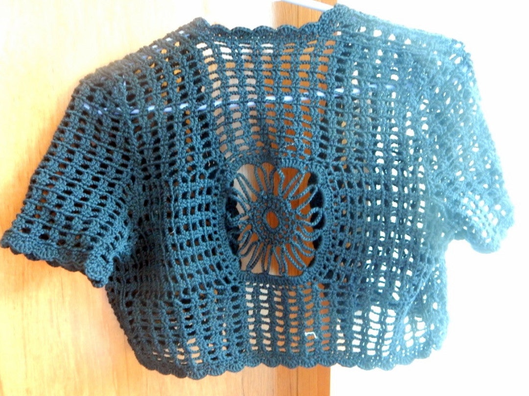 Crochet Crop Top Cotton With One Button Hand Made - Etsy