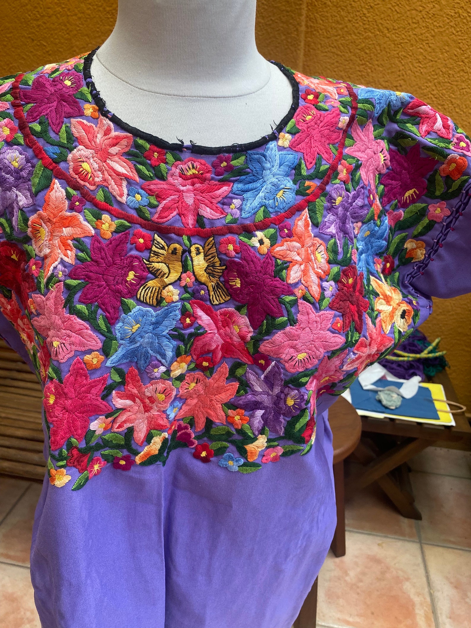 Blouse From Huehuetenango Hand Embroidered Nice Accent Piece, Vintage ...