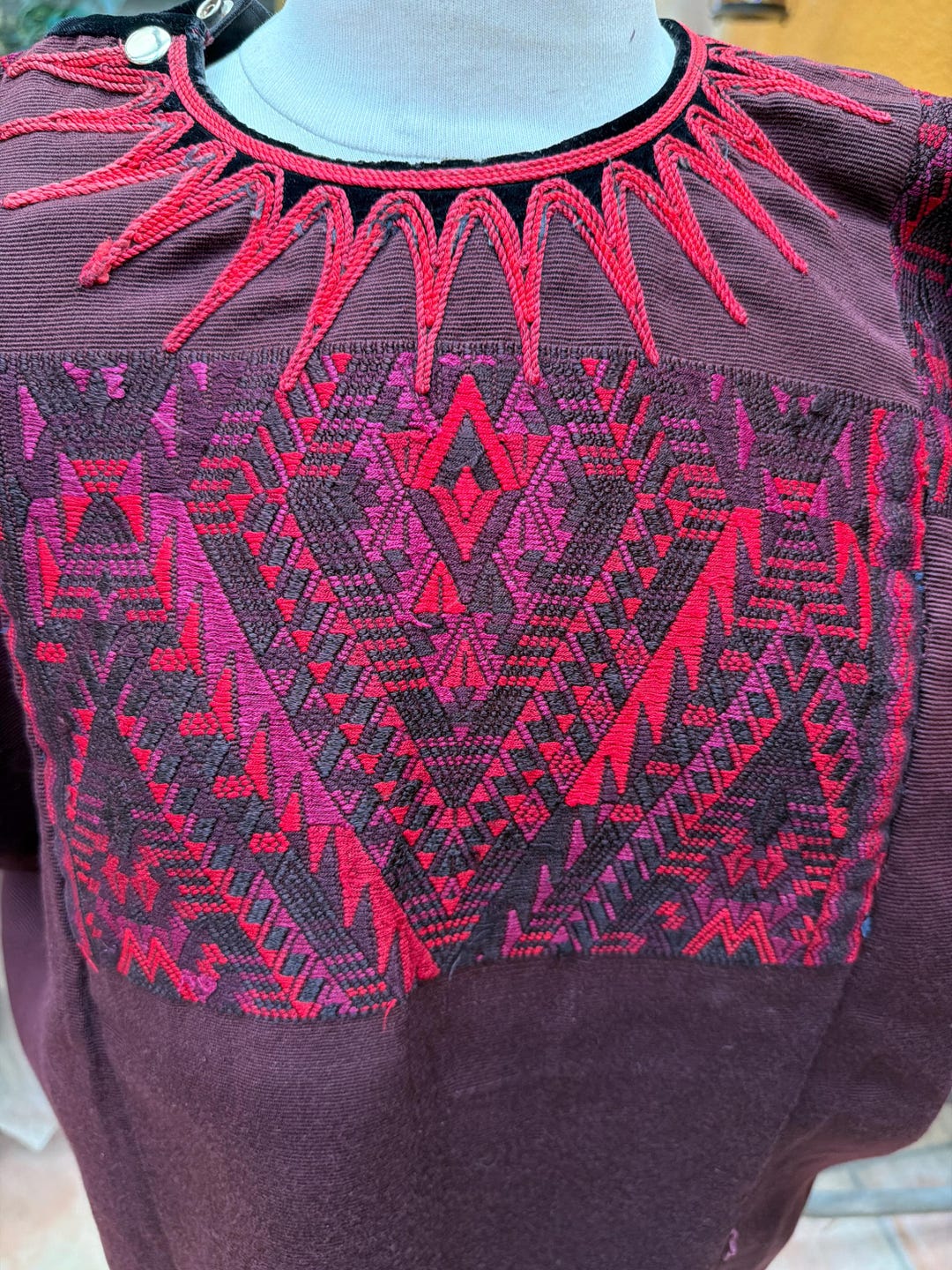 Vintage Huipil From Chichi Beautiful Hand Weaved. Geometric Designs in ...