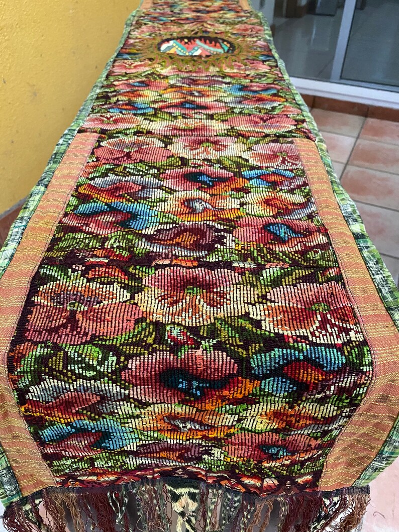 Table Runner Made of Three Upcycled Huipil From Guatemala - Etsy