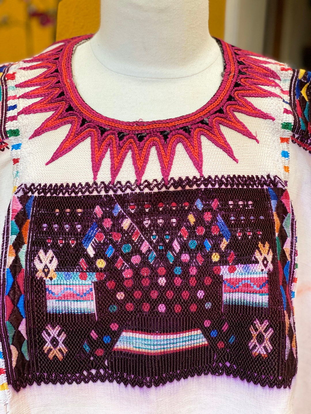 Collectors Huipil vintage Huipil From Chichi From Cofrade Gathering or ...