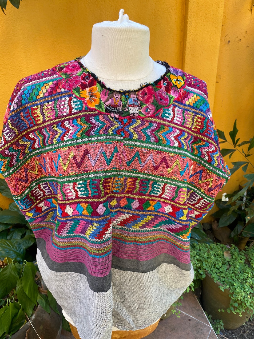 Huipil From Totonicapan Vintage ,traditional Design and Colors Circa ...