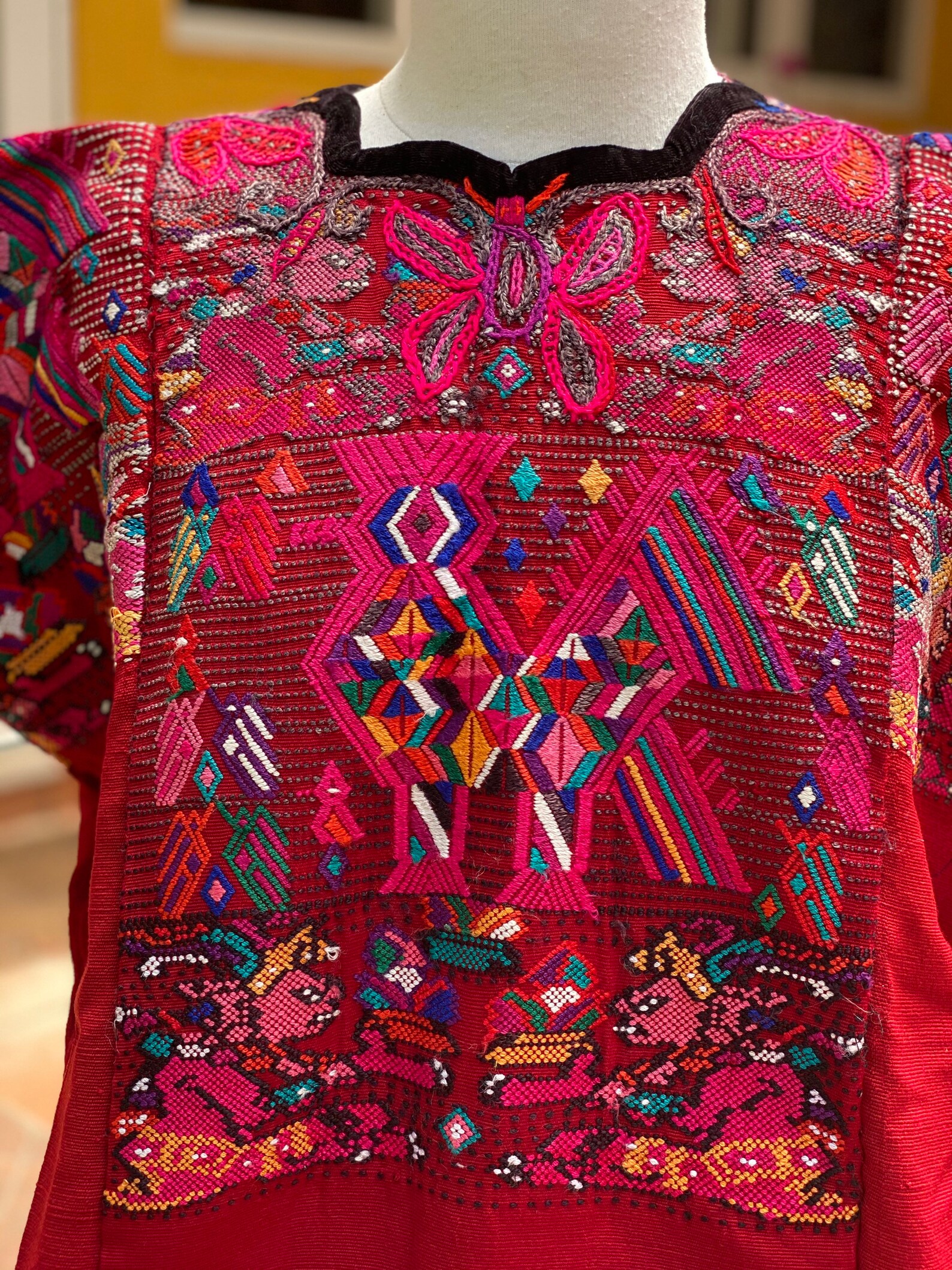 Hand Woven Ethnic Maya Poncho or Huipil From Chichi Vintage in - Etsy ...