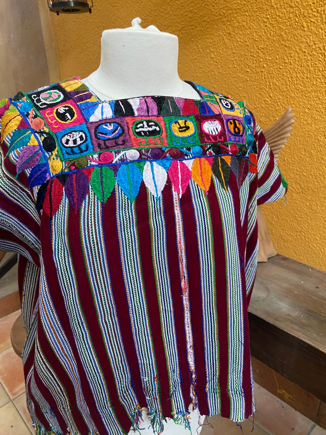 Tribal Wear -mayan Calendar Design in This Beautiful Huipil Hand Weaved ...