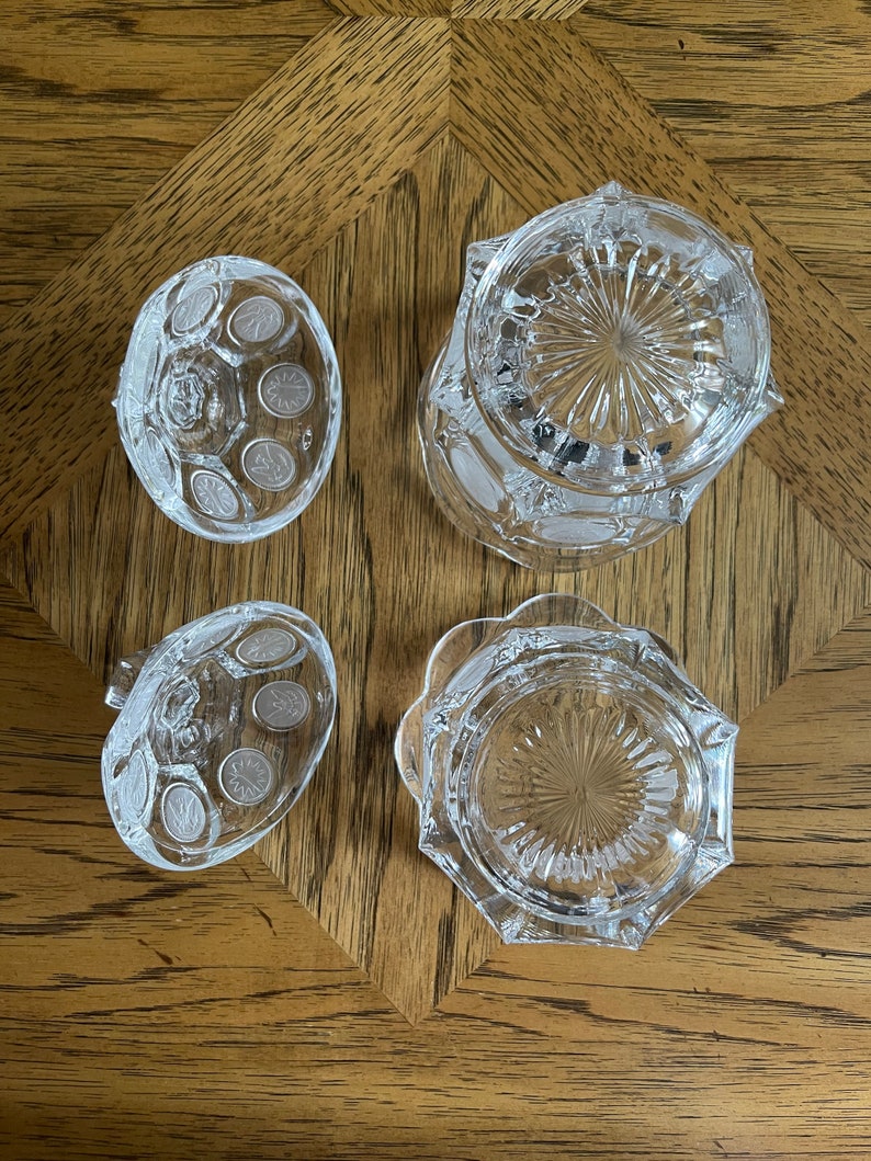 Fostoria Coin Glass Bowls With Lids - Etsy