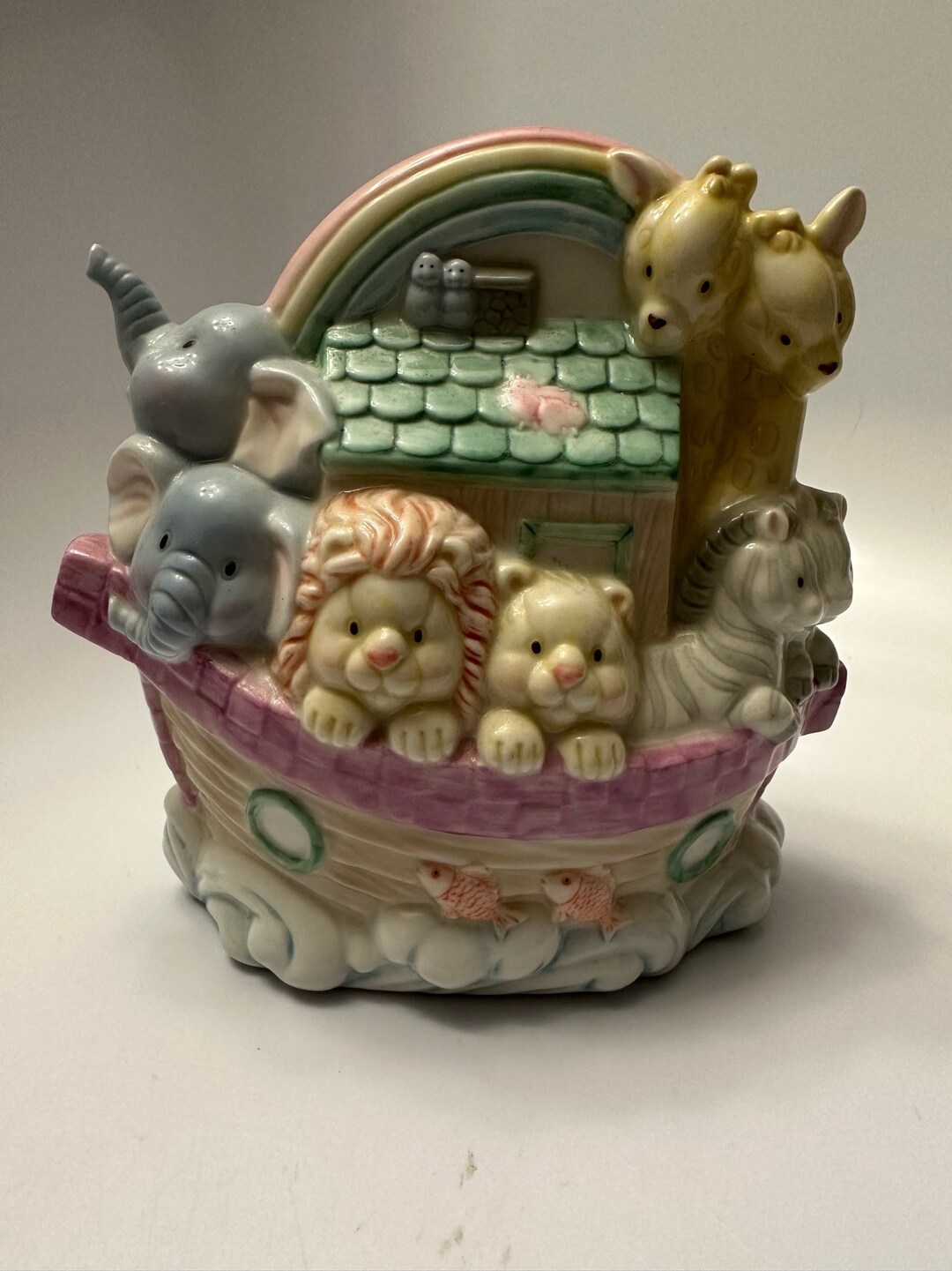 Enesco Noahs Ark Bank 1997 - Etsy