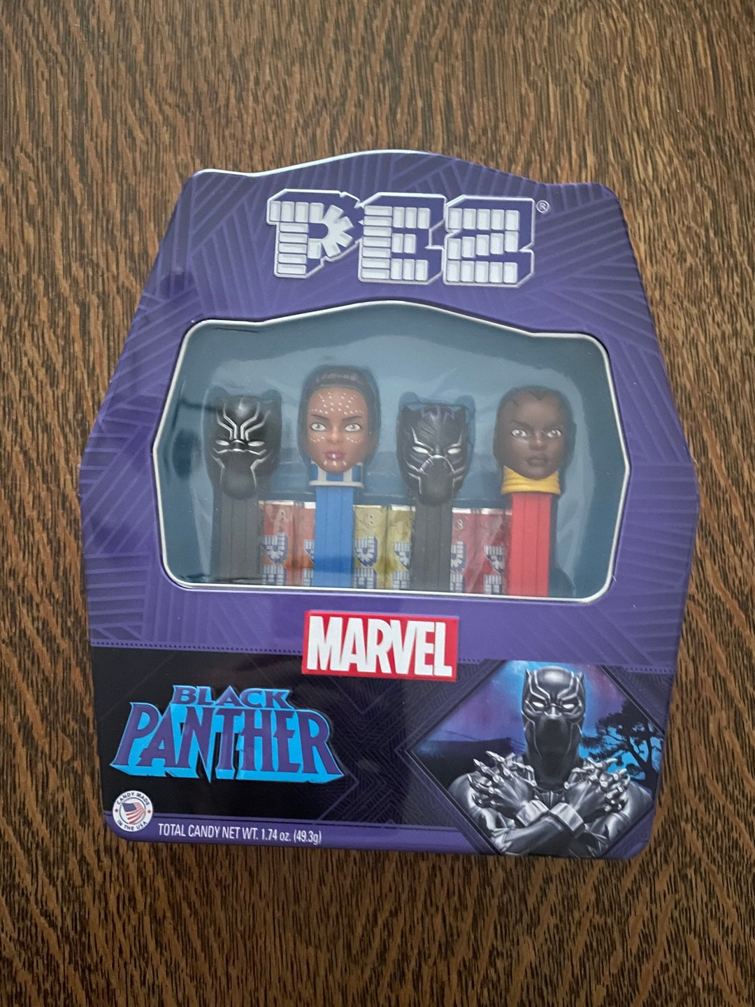 New Marvel Black Panther Pez Tin - Etsy