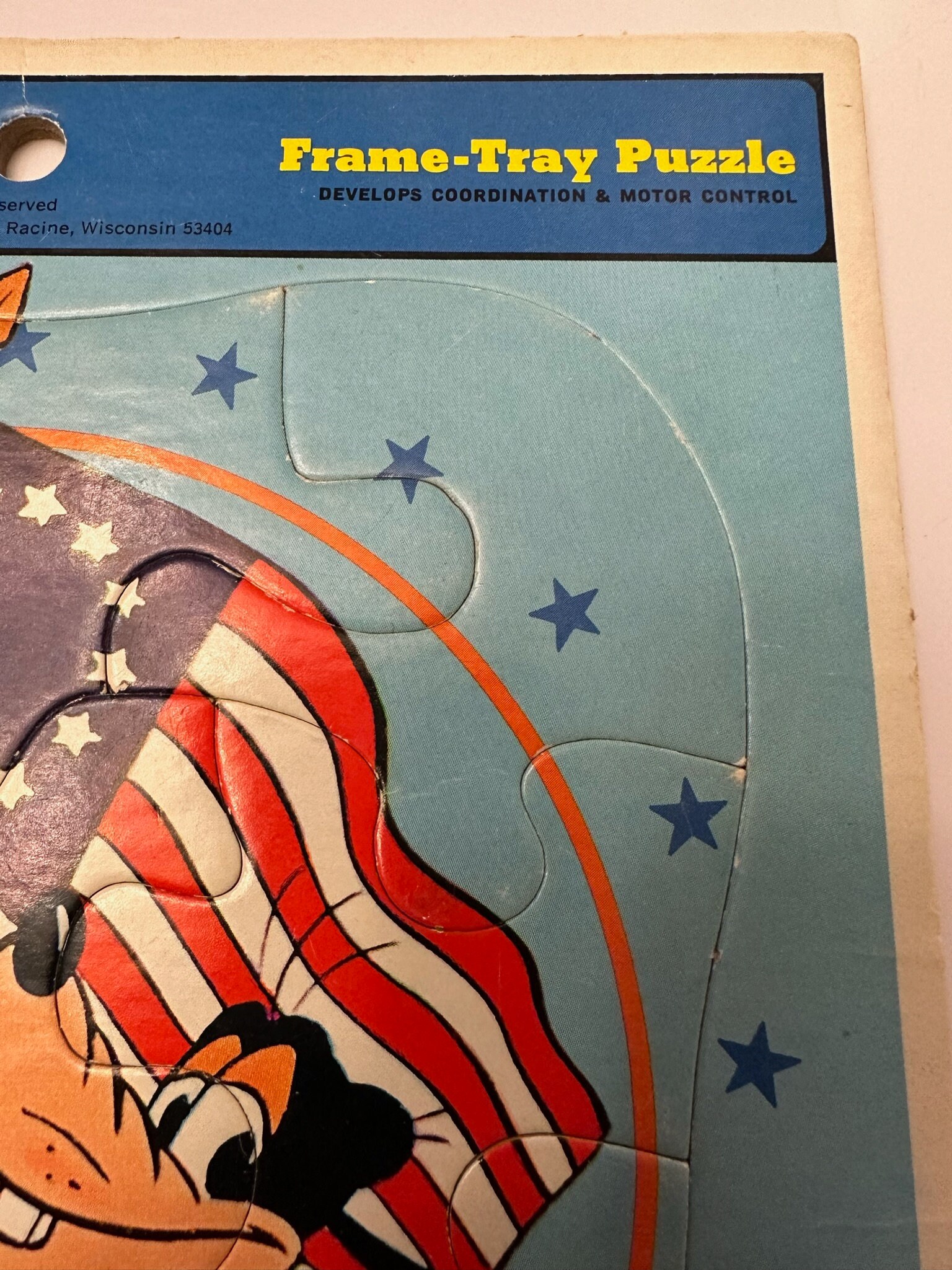 Vintage Disneys America on Parade Frame Tray Puzzle - Etsy