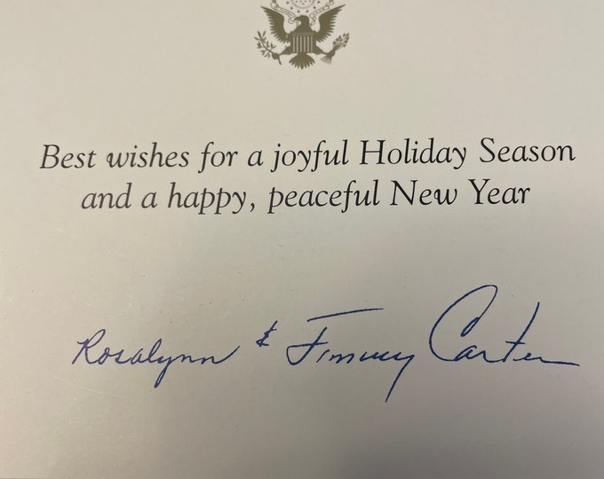 Rosalynn and Jimmy Carter Signed Greeting Card 2000 - Etsy