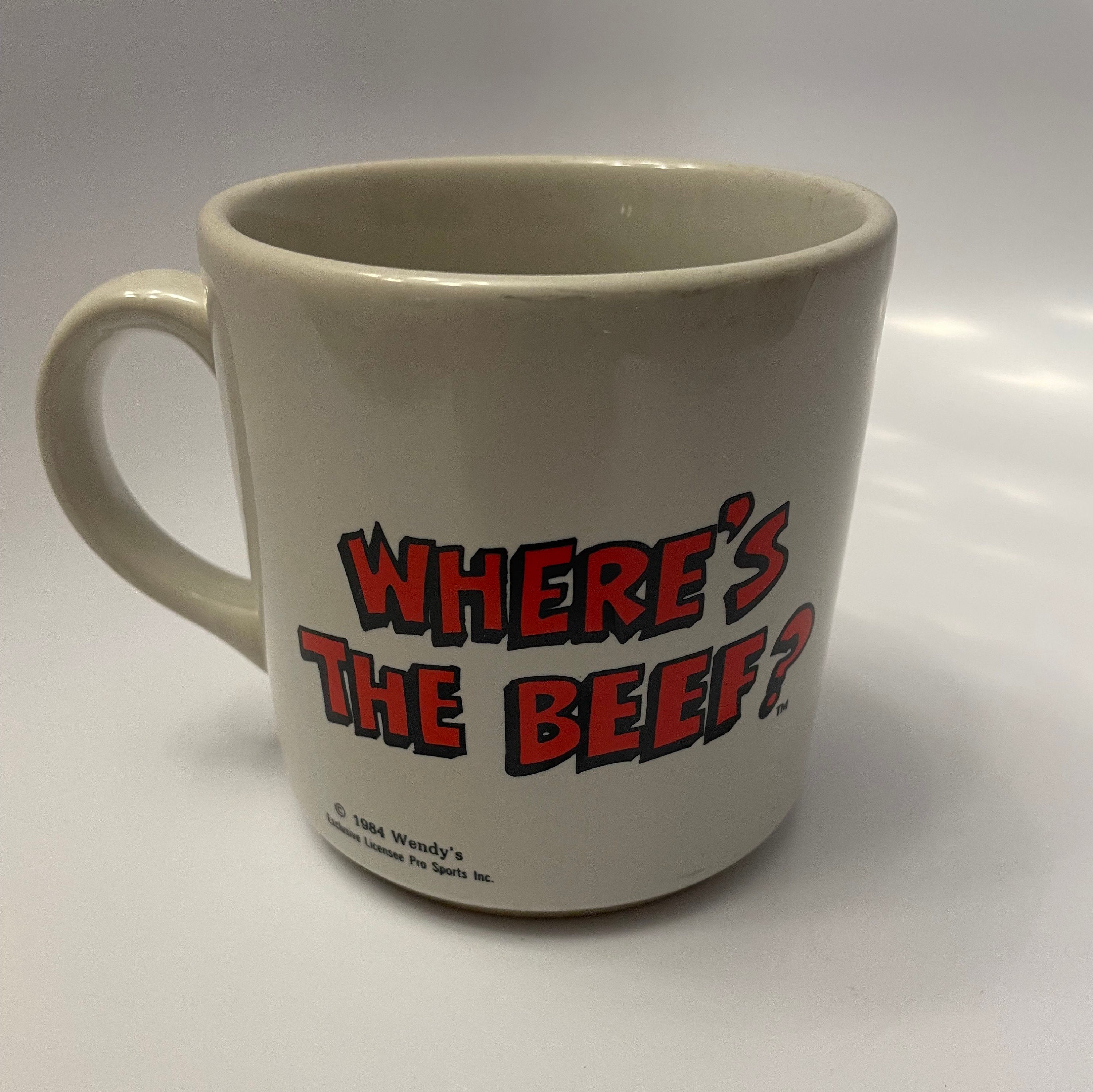 Vintage Wendys Restaurant Wheres the Beef Mug - Etsy