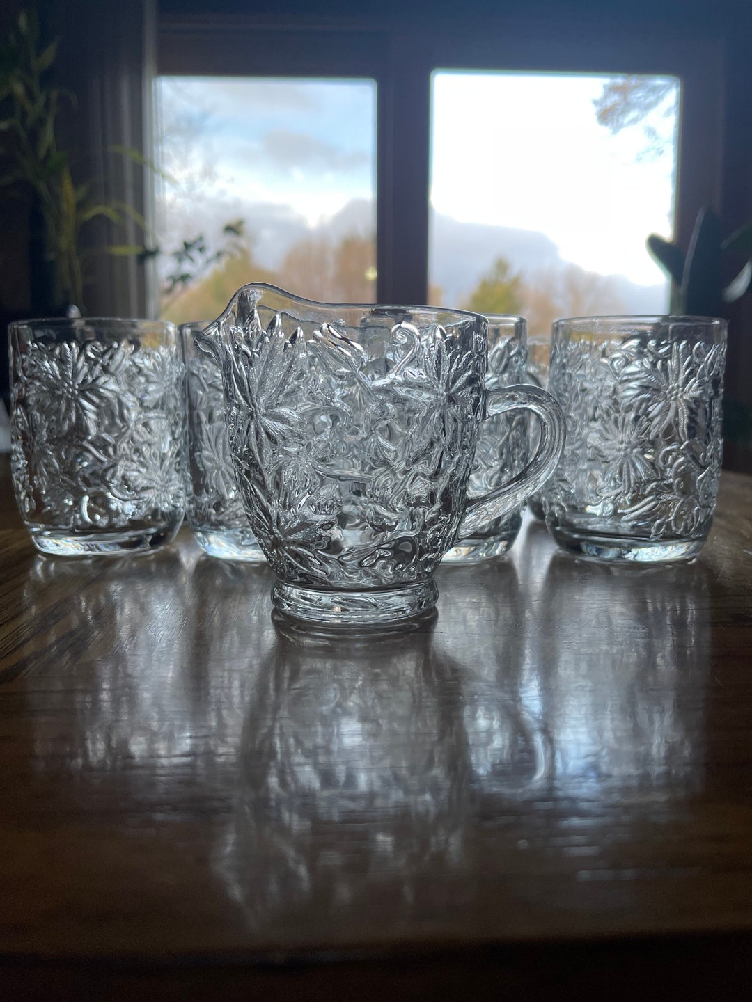 9 Fantasia Fine Crystal Glass Princess House Exclusive Set of 8 Coffee ...